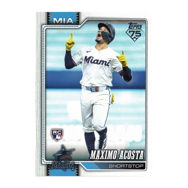 2026 Topps Series 1 Baseball 172 Maximo Acosta, Miami Marlins RC
