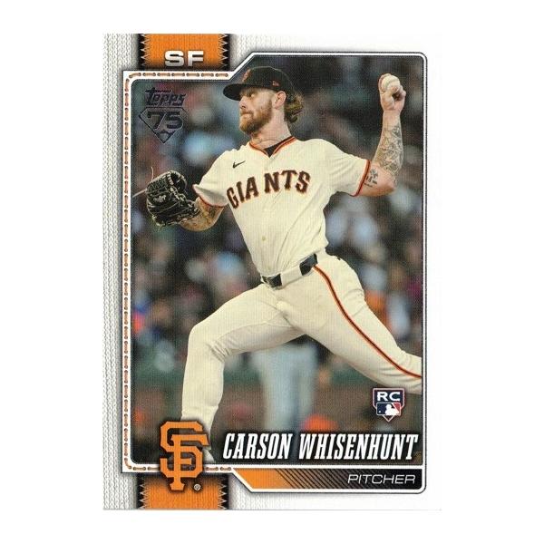 2026 Topps Series 1 Baseball 184 Carson Whisenhunt, San Francisco Giants RC