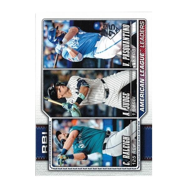 2026 Topps Series 1 Baseball 211 Vinnie Pasquantino/Cal Raleigh/Aaron Judge (League Leaders)