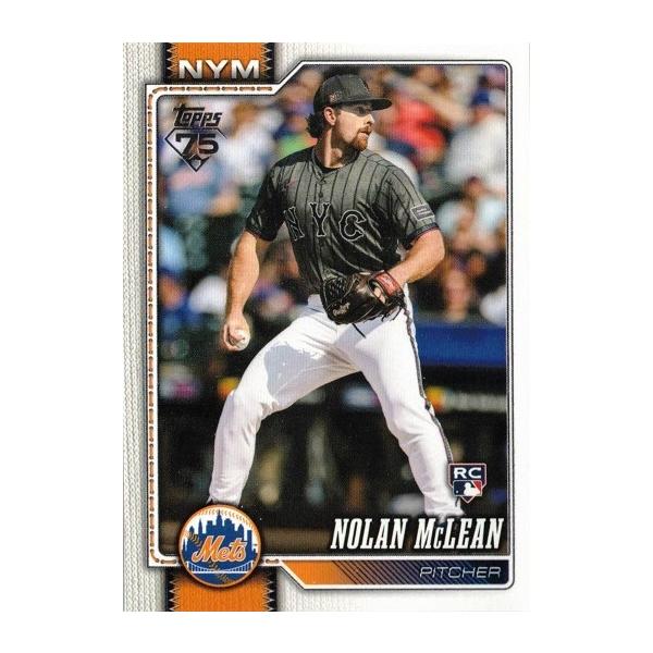 2026 Topps Series 1 Baseball 214 Nolan McLean, New York Mets RC