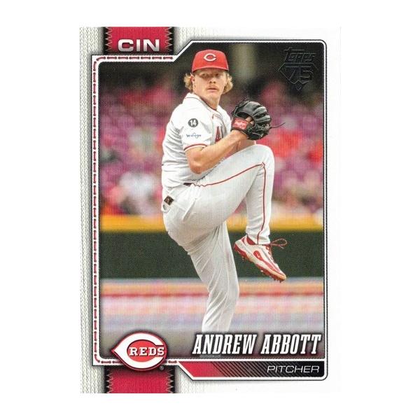 2026 Topps Series 1 Baseball 218 Andrew Abbott, Cincinnati Reds