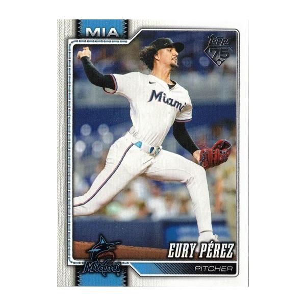 2026 Topps Series 1 Baseball 285 Eury P?rez, Miami Marlins