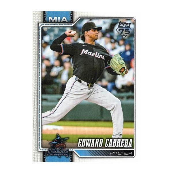 2026 Topps Series 1 Baseball 288 Edward Cabrera, Miami Marlins