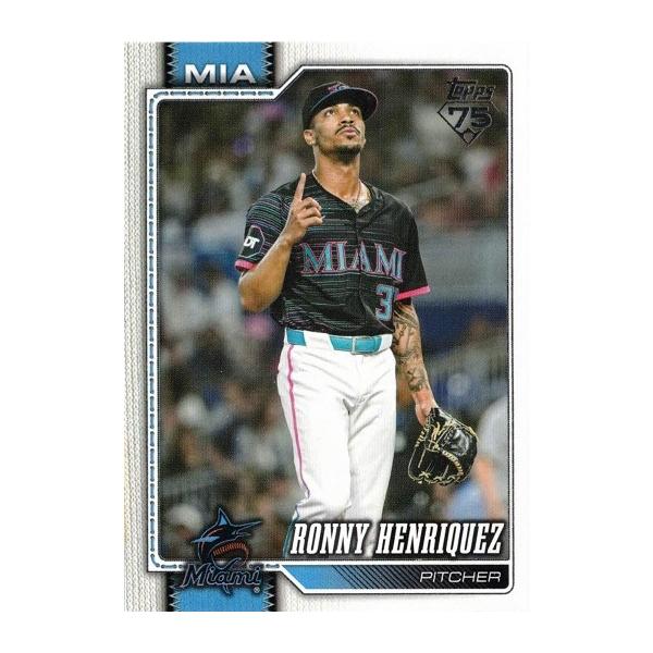 2026 Topps Series 1 Baseball 290 Ronny Henriquez, Miami Marlins