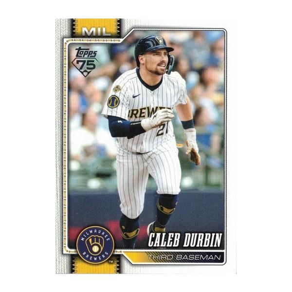 2026 Topps Series 1 Baseball 297 Caleb Durbin, Milwaukee Brewers