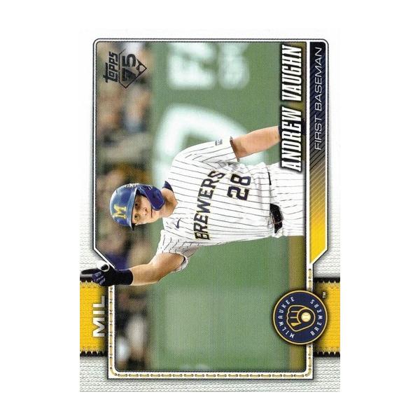 2026 Topps Series 1 Baseball 303 Andrew Vaughn, Milwaukee Brewers