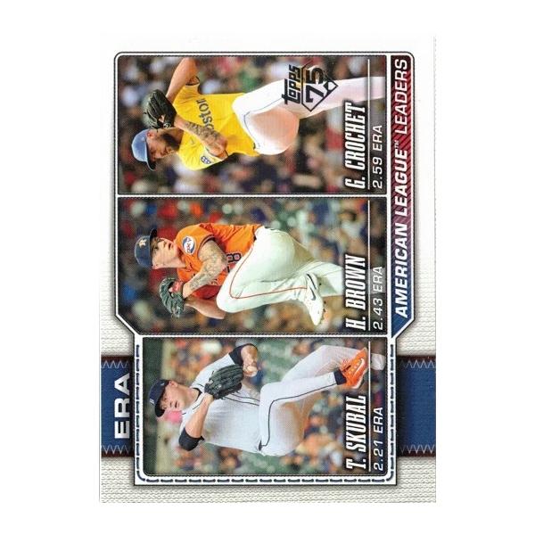 2026 Topps Series 1 Baseball 327 Tarik Skubal/Garrett Crochet/Hunter Brown (League Leaders)