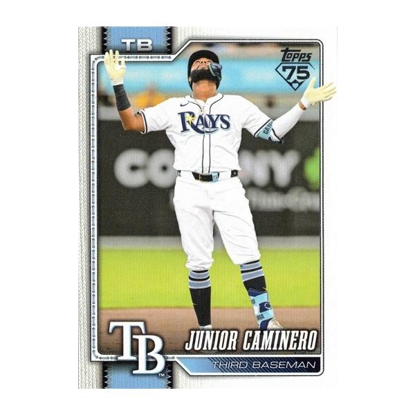 2026 Topps Series 1 Baseball 328 Junior Caminero, Tampa Bay Rays
