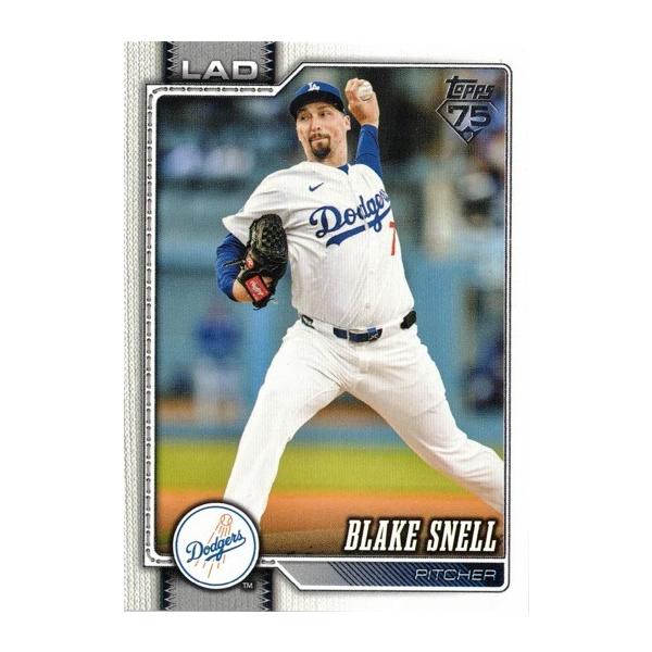 2026 Topps Series 1 Baseball 340 Blake Snell, Los Angeles Dodgers