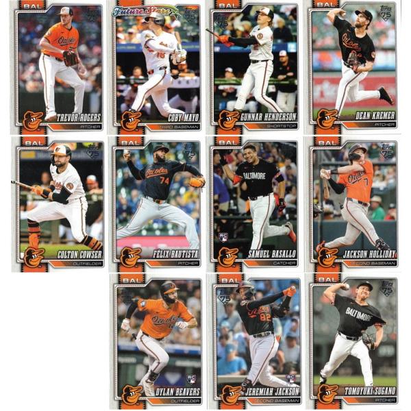 コンプ内容19 Dean Kremer, Baltimore Orioles46 Gunnar Henderson, Baltimore Orioles72 Coby Mayo, Baltimore Orioles (Future Star...