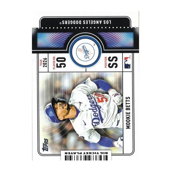 2026 Topps Series 1 Baseball BTP-8 Mookie Betts, Los Angeles Dodgers