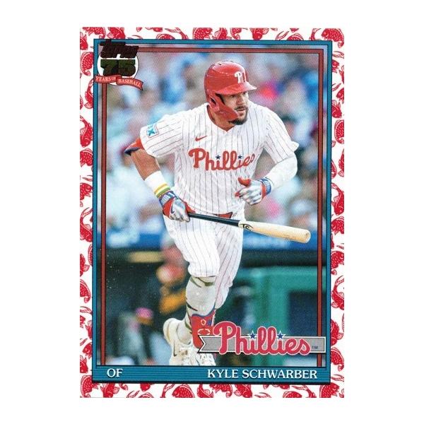 2026 Topps Series 1 Baseball T91-5 Kyle Schwarber, Philadelphia Phillies
