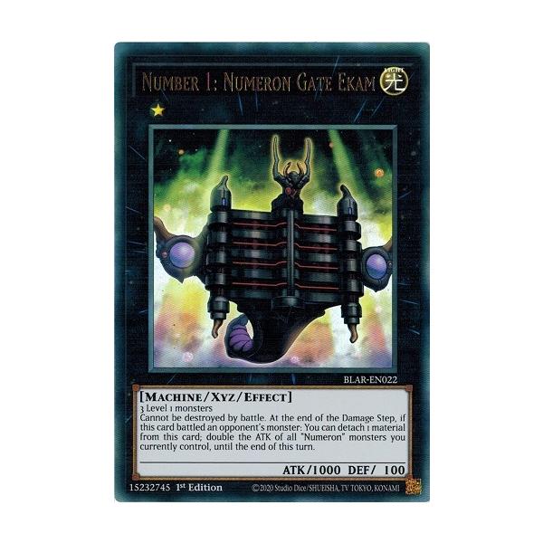カード名:Ｎｏ.１ ゲート・オブ・ヌメロン−エーカム/Number 1: Numeron Gate Ekam収録:Battles of Legend：Armageddon【EU版】品番:BLAR-EN022レアリティ:ウルトラレアエクシーズ...
