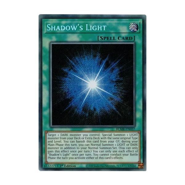 カード名:陰の光/Shadow's Light収録:Battles of Legend：Monstrous Revenge品番:BLMR-EN037レアリティ:シークレットレア通常魔法このカード名の(1)(2)の効果はそれぞれ１ターンに１度...