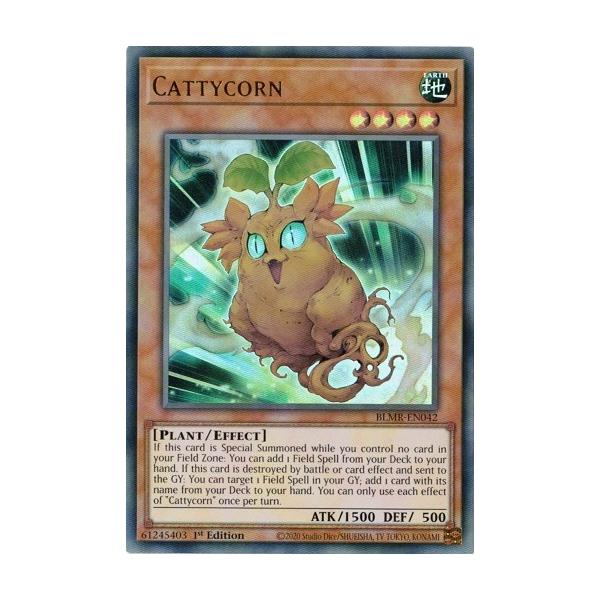 カード名:ネコーン/Cattycorn収録:Battles of Legend：Monstrous Revenge品番:BLMR-EN042レアリティ:ウルトラレア効果モンスター星４/地属性/植物族/攻1500/守 500このカード名の(1...