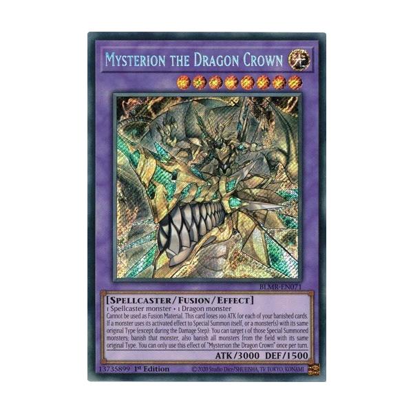 カード名:ミュステリオンの竜冠/Mysterion the Dragon Crown収録:Battles of Legend：Monstrous Revenge品番:BLMR-EN071レアリティ:シークレットレア融合・効果モンスター星８/...