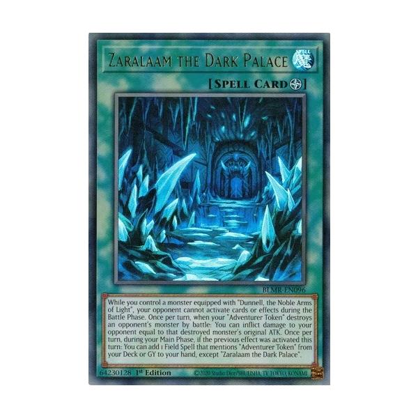 カード名:暗黒神殿ザララーム/Zaralaam the Dark Palace収録:Battles of Legend：Monstrous Revenge品番:BLMR-EN096レアリティ:ウルトラレアフィールド魔法(1)：自分フィールド...