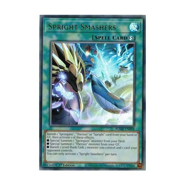 カード名:スプライト・スマッシャーズ/Spright Smashers収録:Battles of Legend：Monstrous Revenge品番:BLMR-EN098レアリティ:ウルトラレア速攻魔法このカード名のカードは１ターンに１枚...