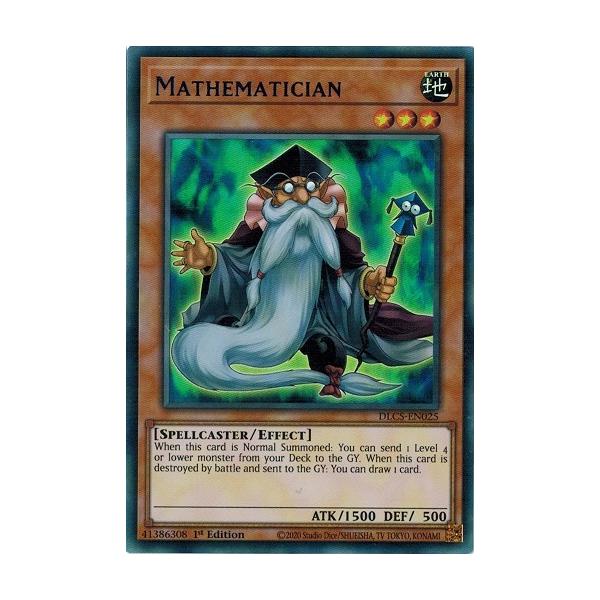 カード名:マスマティシャン/Mathematician収録:Dragons of Legend：The Complete Series【EU版】品番:DLCS-EN025レアリティ:カラフルウルトラレア/青【1st】効果モンスター星３/地属...