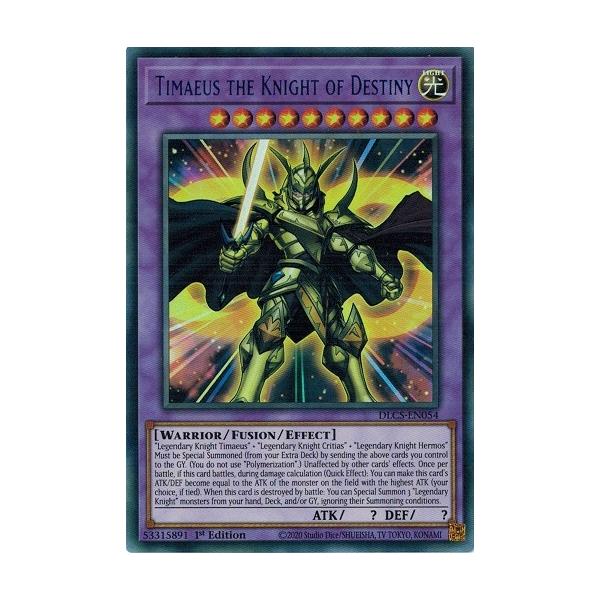カード名:合神竜ティマイオス/Timaeus the Knight of Destiny収録:Dragons of Legend：The Complete Series【EU版】品番:DLCS-EN054レアリティ:カラフルウルトラレア/青...