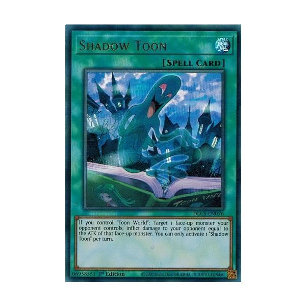 カード名:シャドー・トゥーン/Shadow Toon収録:Dragons of Legend：The Complete Series【EU版】品番:DLCS-EN076レアリティ:ウルトラレア【1st】通常魔法「シャドー・トゥーン」は１ター...