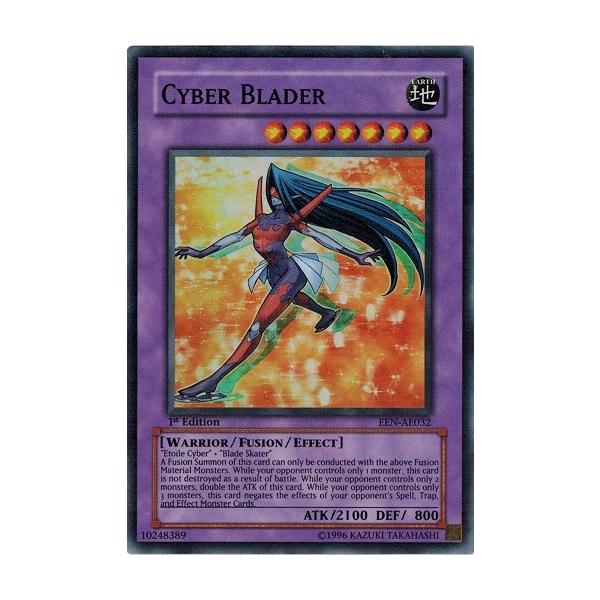 カード名:サイバー・ブレイダー/Cyber Blader収録:Elemental Energy【アジア版】品番:EEN-AE032レアリティ:スーパーレア【1st】融合・効果モンスター星７/地属性/戦士族/攻2100/守 800「エトワール...