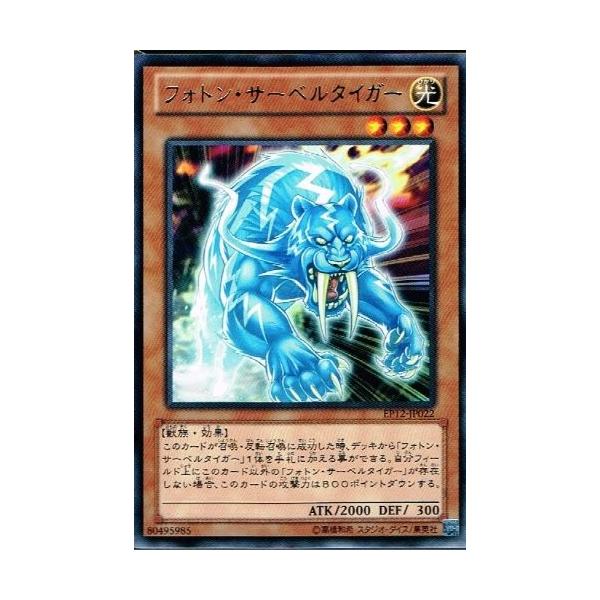 カード名:フォトン・サーベルタイガー収録:エクストラパック 2012品番:EP12-JP022レアリティ:レア
