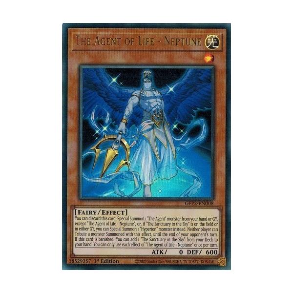 カード名:命の代行者 ネプチューン/The Agent of Life - Neptune収録:Ghosts From the Past：The 2nd Haunting品番:GFP2-EN008レアリティ:ウルトラレア効果モンスター星１/...