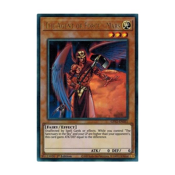 カード名:力の代行者 マーズ/The Agent of Force - Mars収録:Ghosts From the Past：The 2nd Haunting品番:GFP2-EN051レアリティ:ウルトラレア効果モンスター星３/光属性/天...