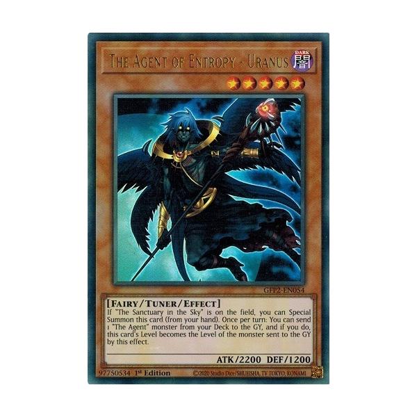 カード名:死の代行者 ウラヌス/The Agent of Entropy - Uranus収録:Ghosts From the Past：The 2nd Haunting品番:GFP2-EN054レアリティ:ウルトラレアチューナー・効果モン...
