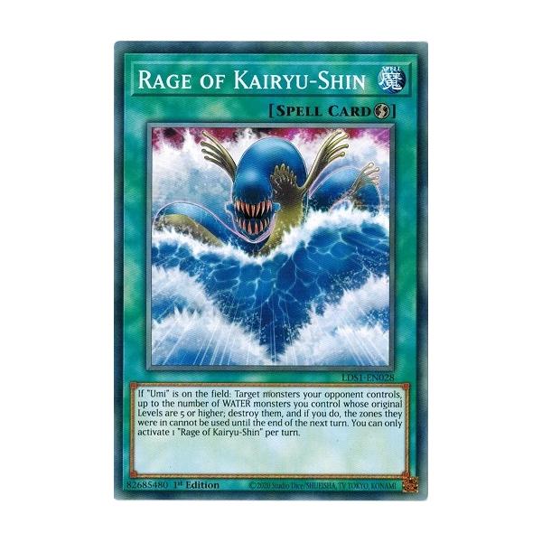 カード名:海竜神の怒り/Rage of Kairyu-Shin収録:Legendary Duelists：Season 1【EU版】品番:LDS1-EN028レアリティ:ノーマル【1st】速攻魔法このカード名のカードは１ターンに１枚しか発動...