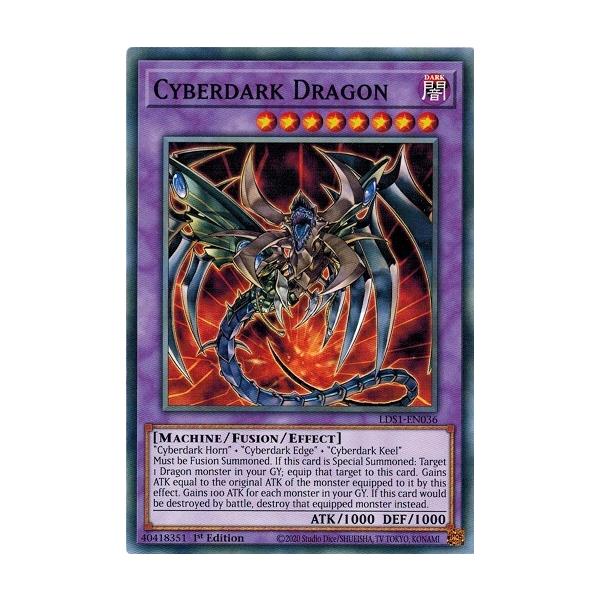 カード名:鎧黒竜−サイバー・ダーク・ドラゴン/Cyberdark Dragon収録:Legendary Duelists：Season 1【EU版】品番:LDS1-EN036レアリティ:ノーマル【1st】融合・効果モンスター星８/闇属性/機...