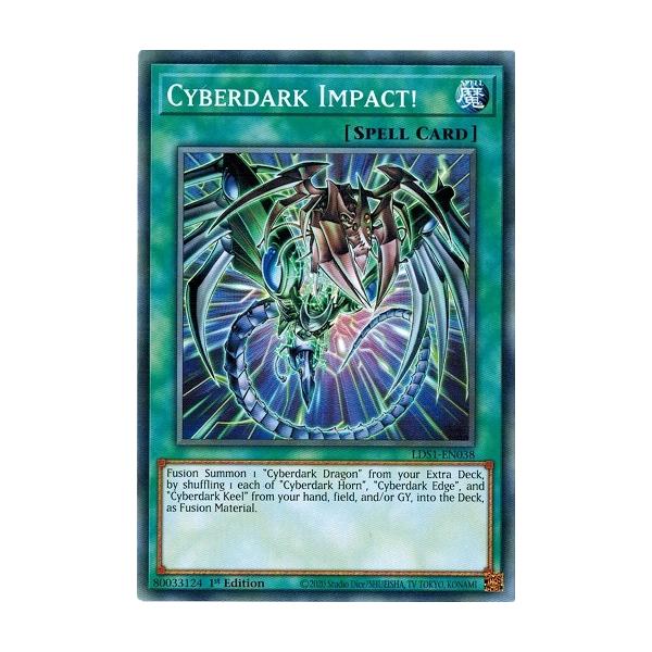 カード名:サイバーダーク・インパクト！/Cyberdark Impact!収録:Legendary Duelists：Season 1【EU版】品番:LDS1-EN038レアリティ:ノーマル【1st】通常魔法(1)：自分の手札・フィールド・...