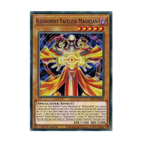 カード名:幻想魔術師・ノー・フェイス/Illusionist Faceless Magician収録:Legendary Duelists：Season 1【EU版】品番:LDS1-EN046レアリティ:ノーマル【1st】効果モンスター星５...