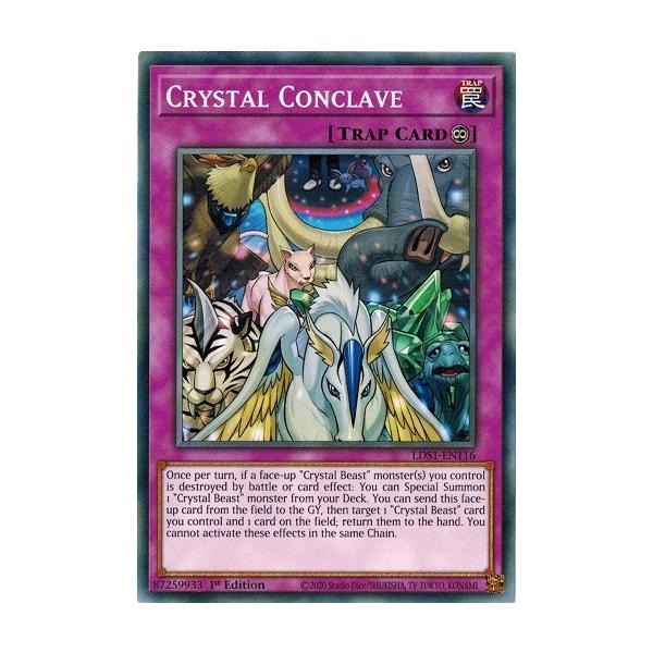 カード名:宝玉の集結/Crystal Conclave収録:Legendary Duelists：Season 1【EU版】品番:LDS1-EN116レアリティ:ノーマル【1st】永続罠このカードの(1)(2)の効果は同一チェーン上では発動...