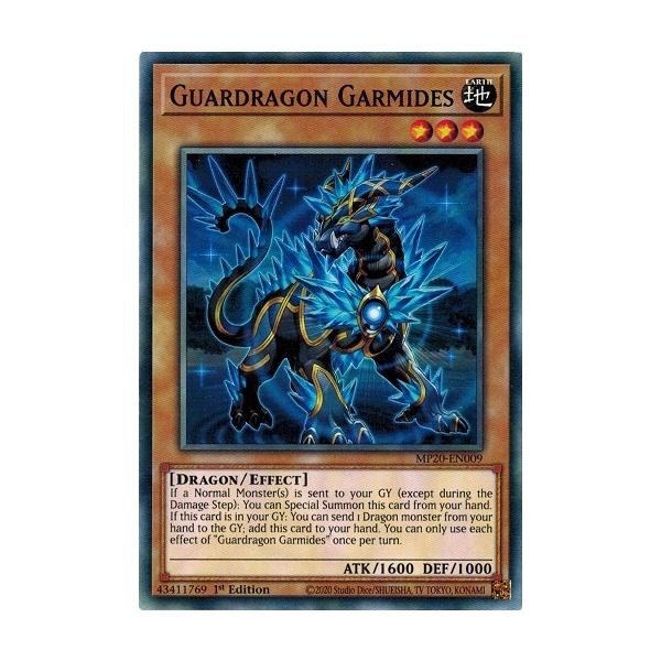 カード名:守護竜ガルミデス/Guardragon Garmides収録:2020 Tin of Lost Memories【EU版】品番:MP20-EN009レアリティ:ノーマル効果モンスター星３/地属性/ドラゴン族/攻1600/守1000...
