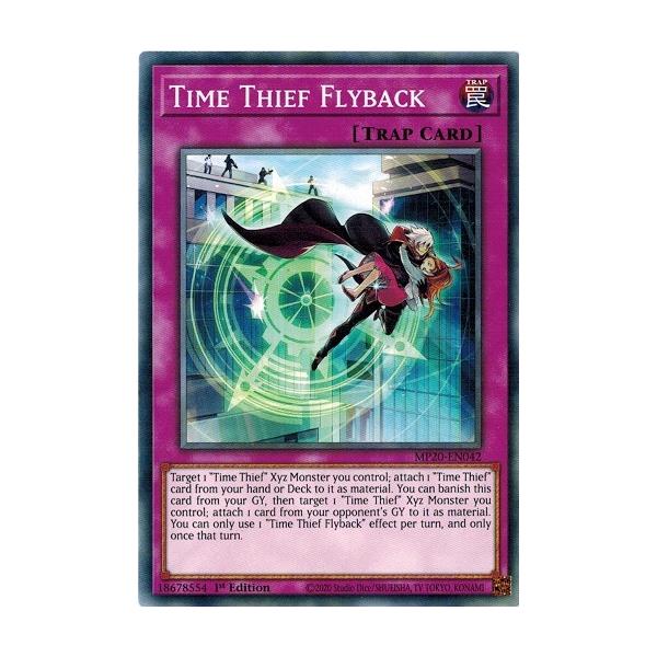 カード名:クロノダイバー・フライバック/Time Thief Flyback収録:2020 Tin of Lost Memories【EU版】品番:MP20-EN042レアリティ:ノーマル通常罠このカード名の(1)(2)の効果は１ターンに１...