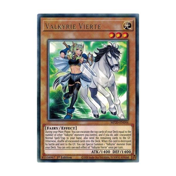 カード名:ワルキューレ・フィアット/Valkyrie Vierte収録:2020 Tin of Lost Memories【EU版】品番:MP20-EN044レアリティ:レア効果モンスター星３/光属性/天使族/攻1400/守1400このカー...