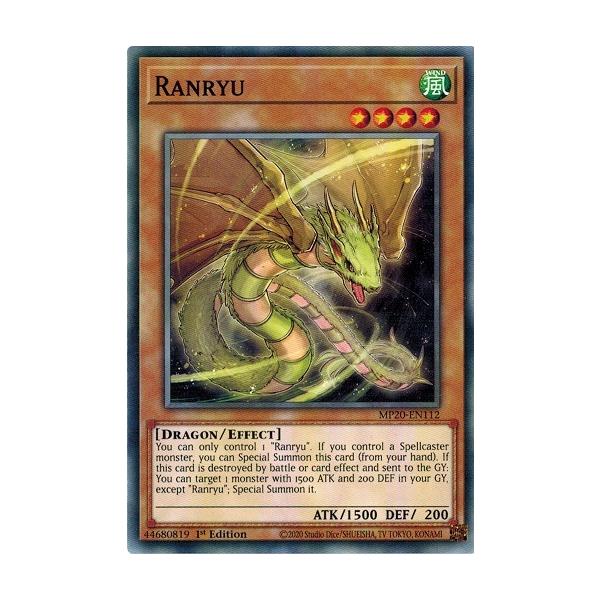 カード名:ランリュウ/Ranryu収録:2020 Tin of Lost Memories【EU版】品番:MP20-EN112レアリティ:ノーマル効果モンスター星４/風属性/ドラゴン族/攻1500/守 200(1)：「ランリュウ」は自分フィ...