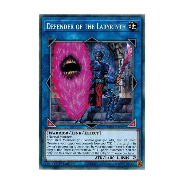 カード名:冥宮の番人/Defender of the Labyrinth収録:2020 Tin of Lost Memories【EU版】品番:MP20-EN127レアリティ:ノーマルリンク・効果モンスターリンク２/地属性/戦士族/攻140...