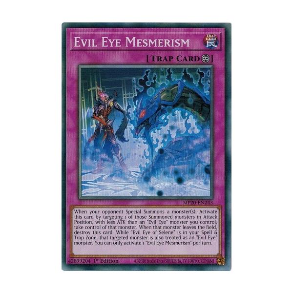 カード名:死配の呪眼/Evil Eye Mesmerism収録:2020 Tin of Lost Memories【EU版】品番:MP20-EN243レアリティ:スーパーレア永続罠このカード名のカードは１ターンに１枚しか発動できない。(1)...