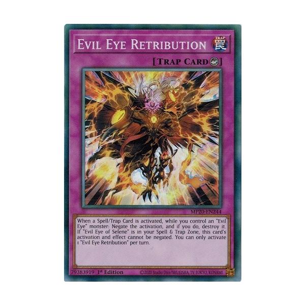 カード名:断罪の呪眼/Evil Eye Retribution収録:2020 Tin of Lost Memories【EU版】品番:MP20-EN244レアリティ:スーパーレアカウンター罠このカード名のカードは１ターンに１枚しか発動できな...