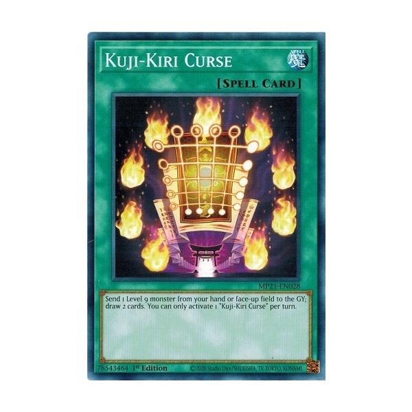 カード名:九字切りの呪符/Kuji-Kiri Curse収録:2021 Tin of Ancient Battles品番:MP21-EN028レアリティ:ノーマル通常魔法このカード名のカードは１ターンに１枚しか発動できない。(1)：手札及び...
