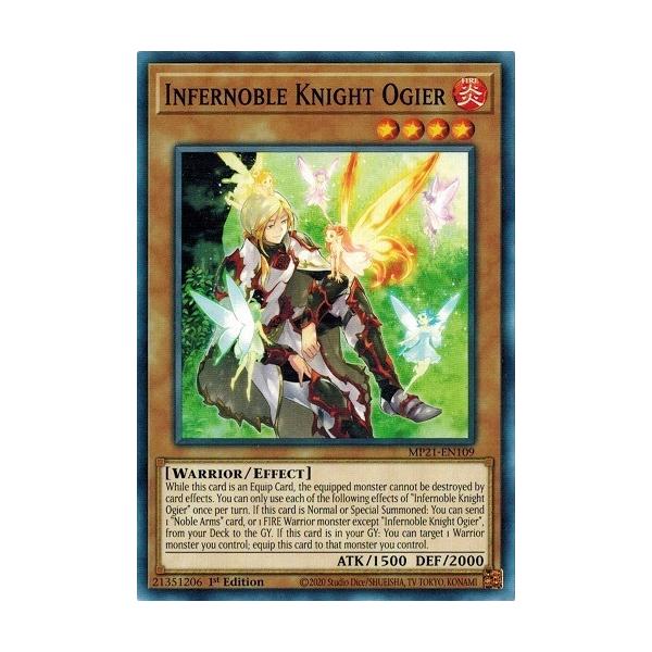 カード名:焔聖騎士−オジエ/Infernoble Knight Ogier収録:2021 Tin of Ancient Battles品番:MP21-EN109レアリティ:ノーマル効果モンスター星４/炎属性/戦士族/攻1500/守2000こ...