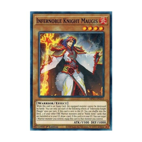 カード名:焔聖騎士−モージ/Infernoble Knight Maugis収録:2021 Tin of Ancient Battles品番:MP21-EN111レアリティ:ノーマル効果モンスター星４/炎属性/戦士族/攻1500/守1000...