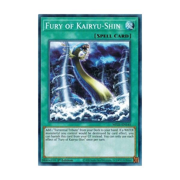 カード名:海竜神の激昂/Fury of Kairyu-Shin収録:2021 Tin of Ancient Battles品番:MP21-EN145レアリティ:ノーマル通常魔法このカード名の(1)(2)の効果はそれぞれ１ターンに１度しか使用...