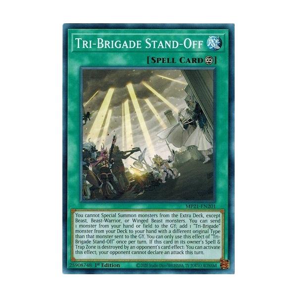 カード名:鉄獣の戦線/Tri-Brigade Stand-Off収録:2021 Tin of Ancient Battles品番:MP21-EN201レアリティ:ノーマル永続魔法このカード名の(2)の効果は１ターンに１度しか使用できない。(...