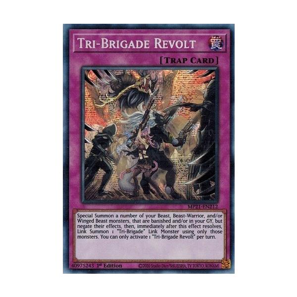 カード名:鉄獣の抗戦/Tri-Brigade Revolt収録:2021 Tin of Ancient Battles品番:MP21-EN212レアリティ:プリズマティックシークレットレア通常罠このカード名のカードは１ターンに１枚しか発動で...