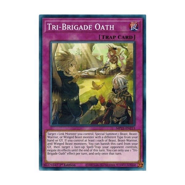 カード名:鉄獣の血盟/Tri-Brigade Oath収録:2021 Tin of Ancient Battles品番:MP21-EN213レアリティ:ノーマル通常罠このカード名の(1)(2)の効果は１ターンに１度、いずれか１つしか使用でき...