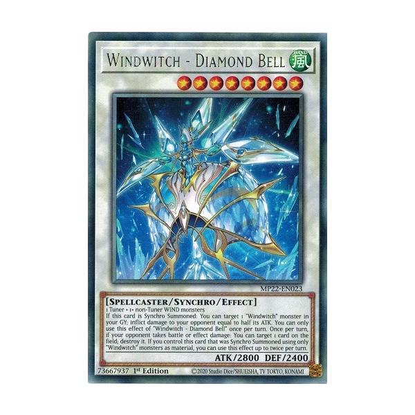 カード名:ＷＷ−ダイヤモンド・ベル/Windwitch - Diamond Bell収録:2022 Tin of the Pharaoh’s Gods Mega Pack品番:MP22-EN023レアリティ:レアシンクロ・効果モンスター星８...
